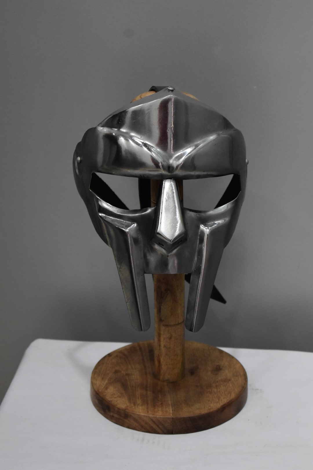 The Medieval Steel Gladiator Face Mask Hand-forged Sca-larp-helmetsteel ...