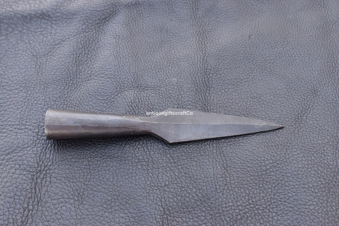 Hand Forged Medieval Viking Iron 8'' Spearhead High Carbon Steel ...