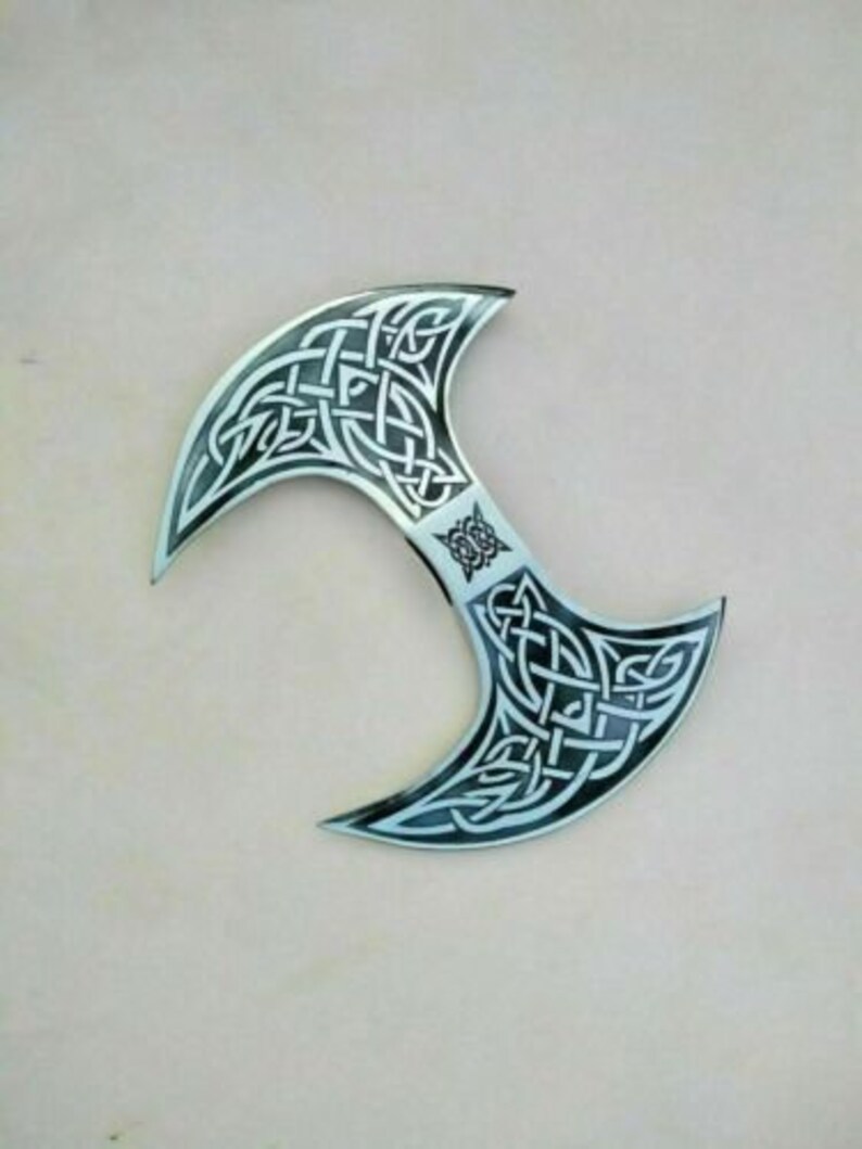 Hand Forged Viking Etching High Carbon Steel Double Edged - Etsy