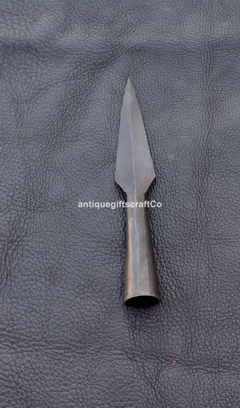 Hand Forged Medieval Viking Iron 8'' Spearhead High - Etsy