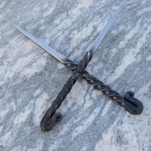 Hand-forged Medieval-style Iron Eating Fork Sticks – Rustic Historical ...