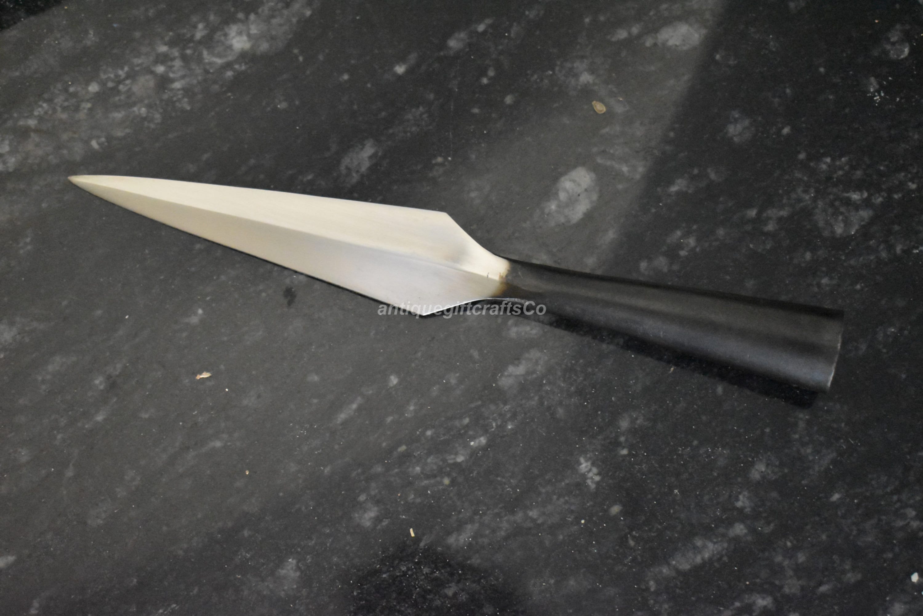 Hand Forged Medieval Hunting Half Black Spearhead .best Gift for Men ...