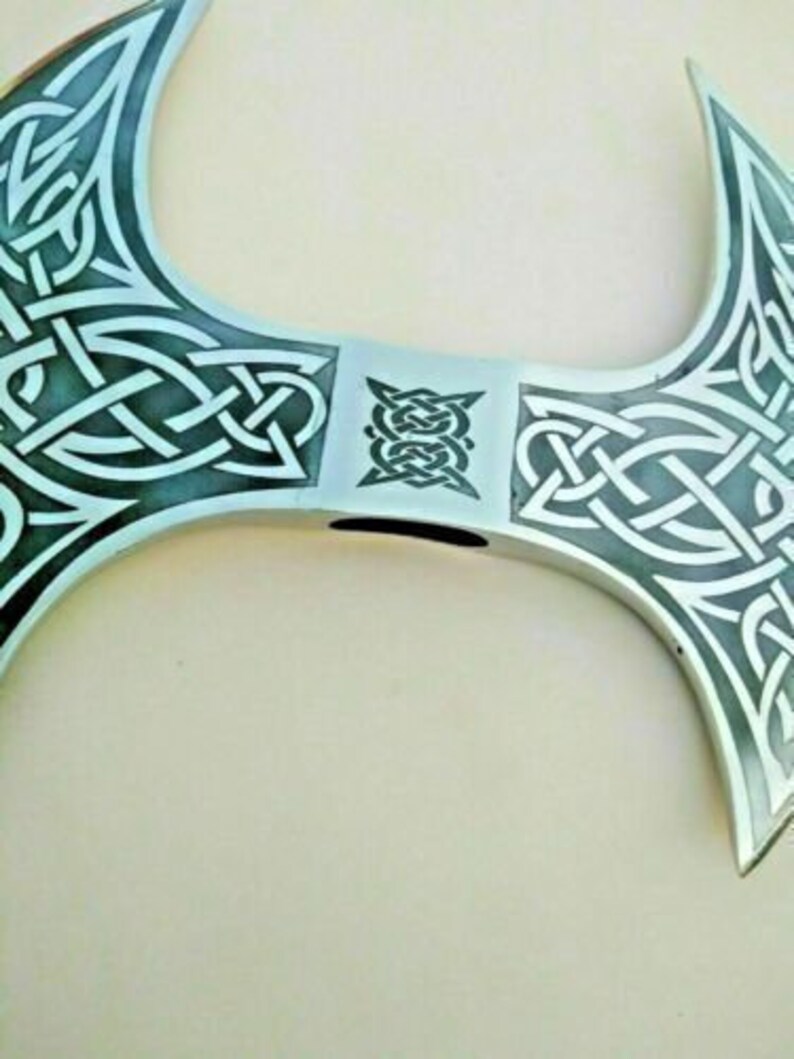 Hand Forged Viking Etching High Carbon Steel Double Edged - Etsy