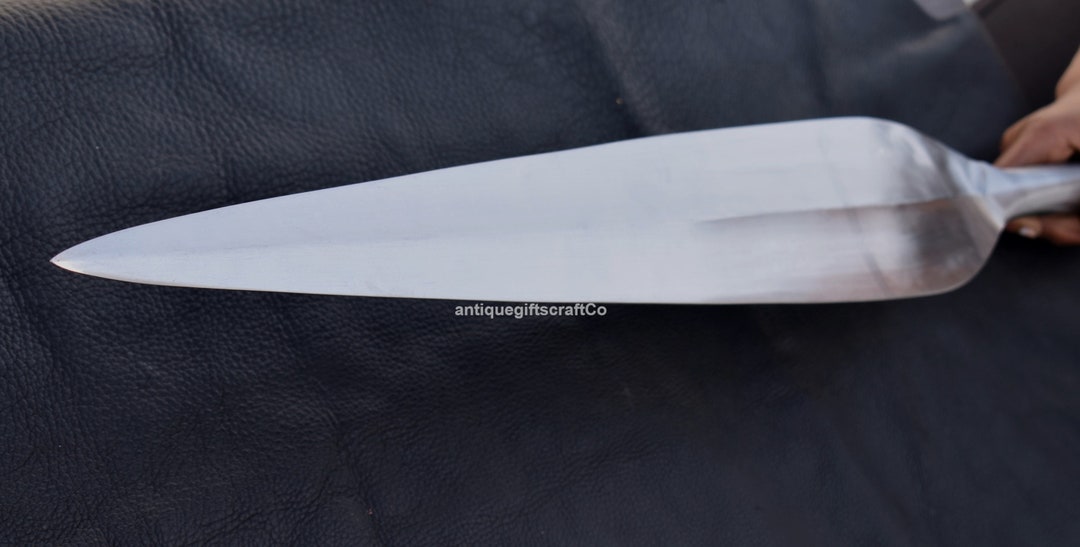Hand-forged Decorative Viking Iklwa Replica – 30″ Zulu-style Spearhead ...