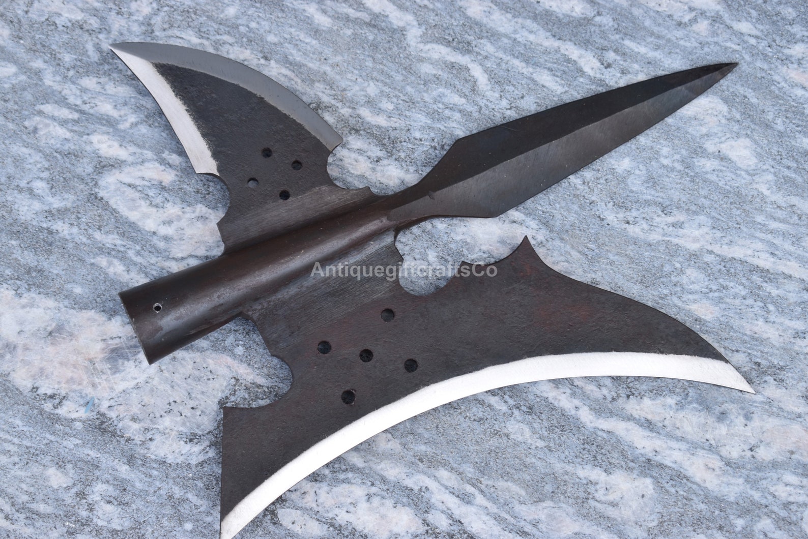Hand-forged Medieval Decorative Halberd Head – 18th Century Style Wall ...