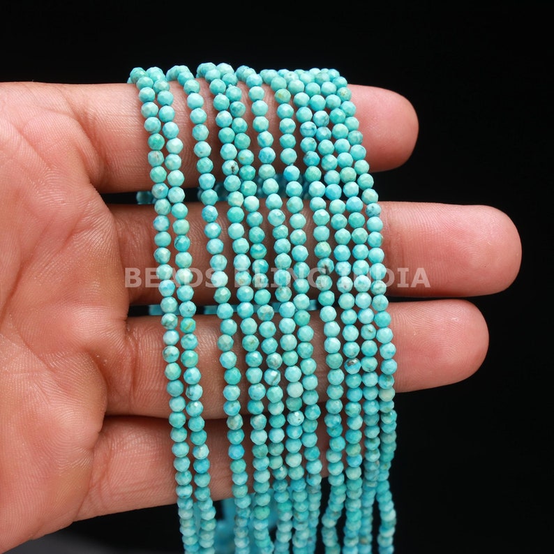 AAA+ Larimar Micro Faceted Round Beads, 2mm 3mm, Jewelry Making - Etsy