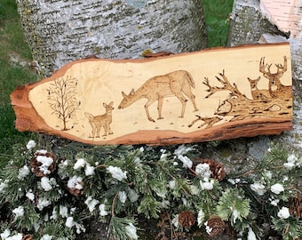 Wood Burning Deer - Etsy