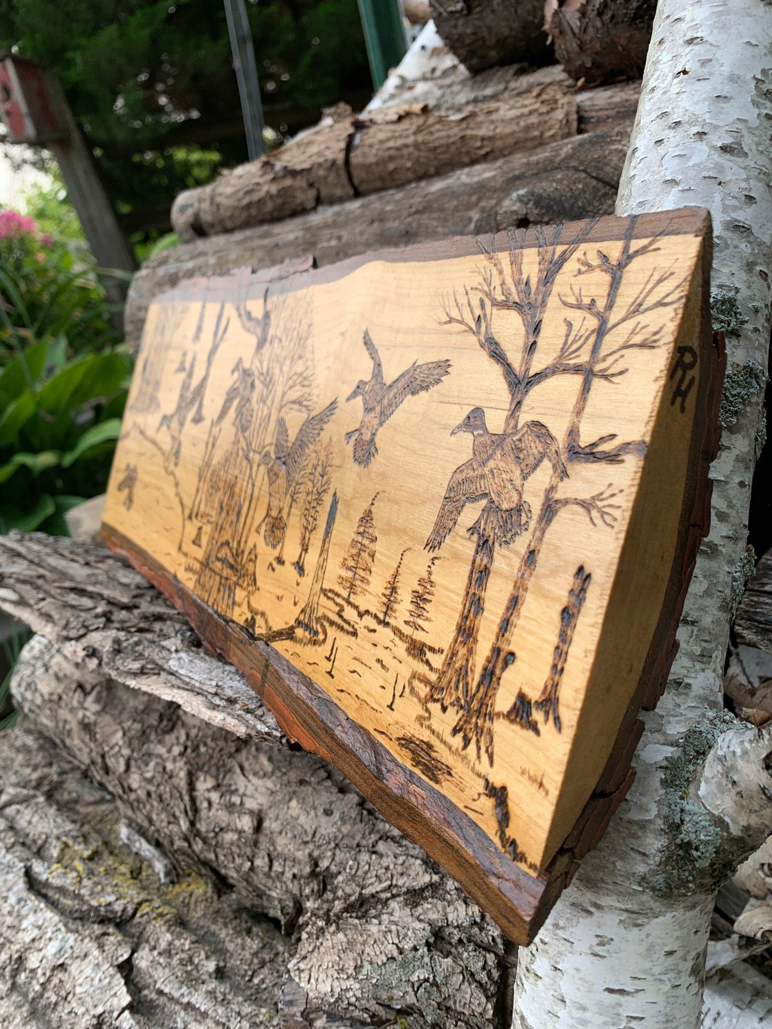 Mallard Ducks Flying - Wood Burning - Etsy