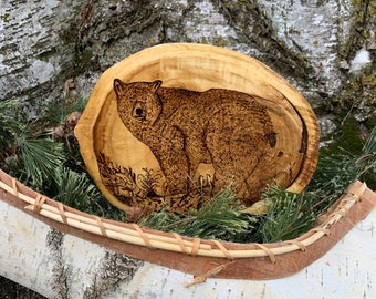 Bear Wood Burning | Etsy