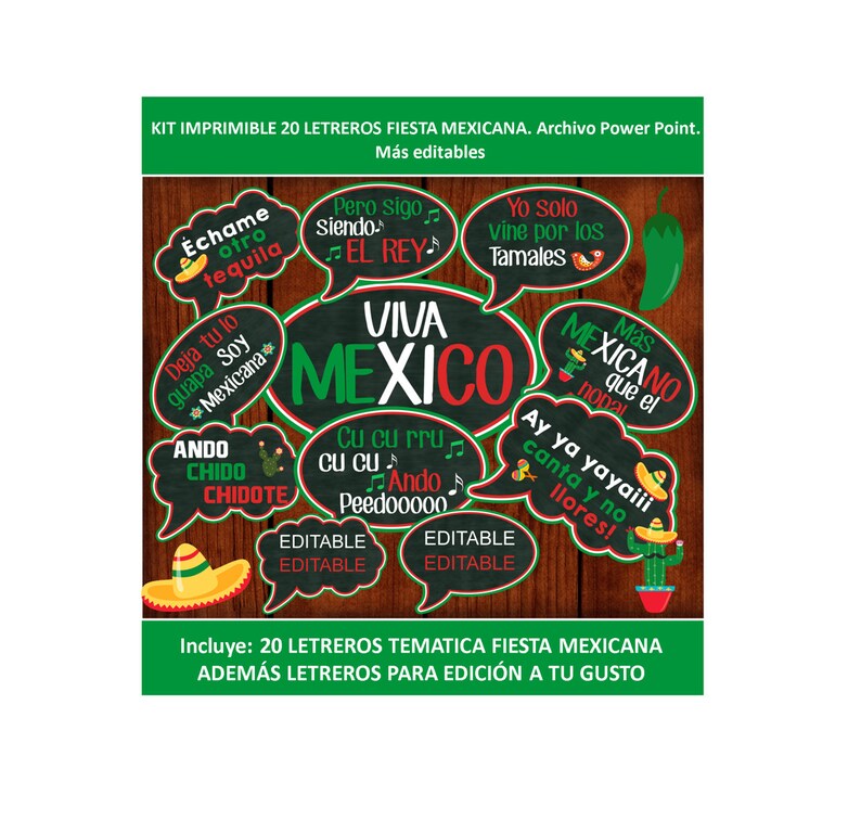 Printable Mexican Signs Mexican Fiesta - Etsy