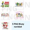 Bluey and Bingo Christmas Gift Tags | Santa Longdogs (PNG File) - Etsy UK