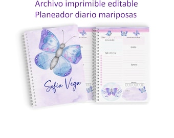 Butterfly Daily Planner - Etsy