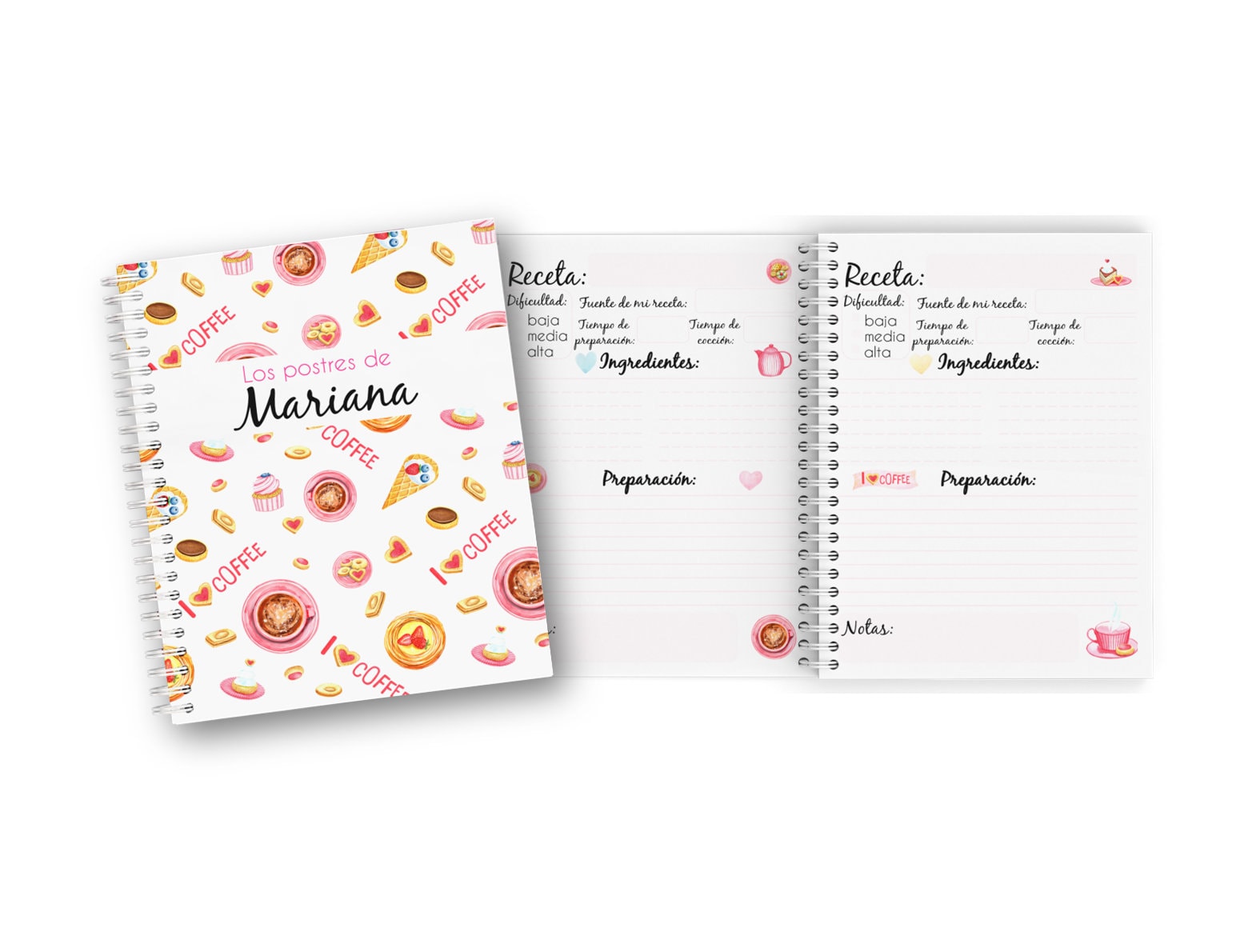 Printable Dessert Recipe File - Etsy