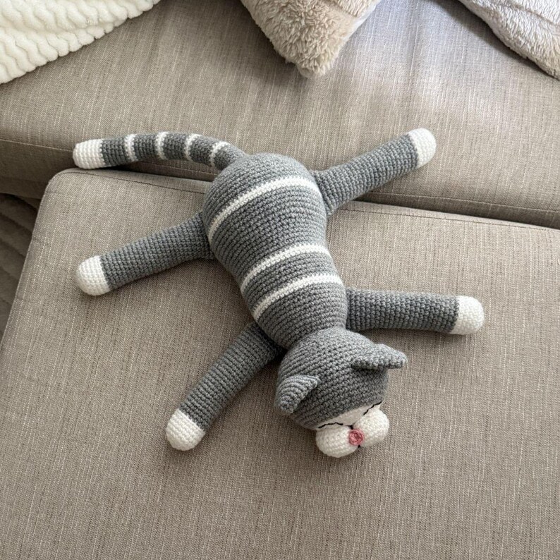 Couch Potato Cat Crochet Pattern, Amigurumi Plushie PDF - Etsy