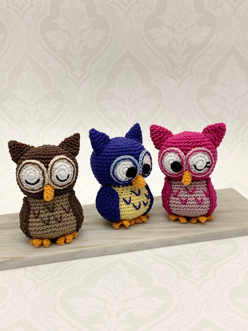 Crochet Pattern Cute Owls - Etsy