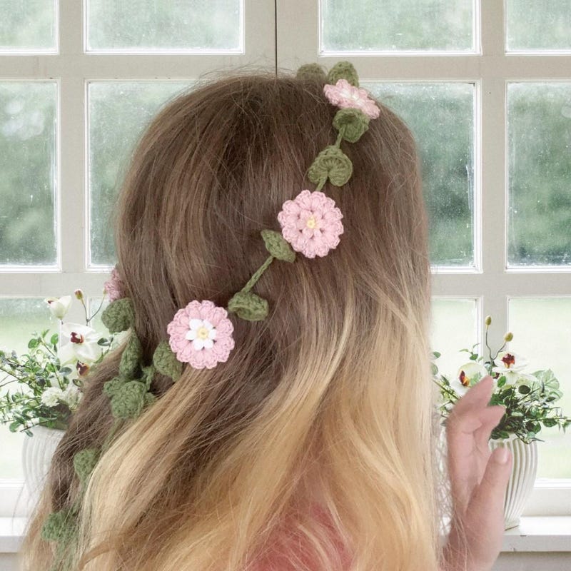 Crochet Flower Crown - Etsy