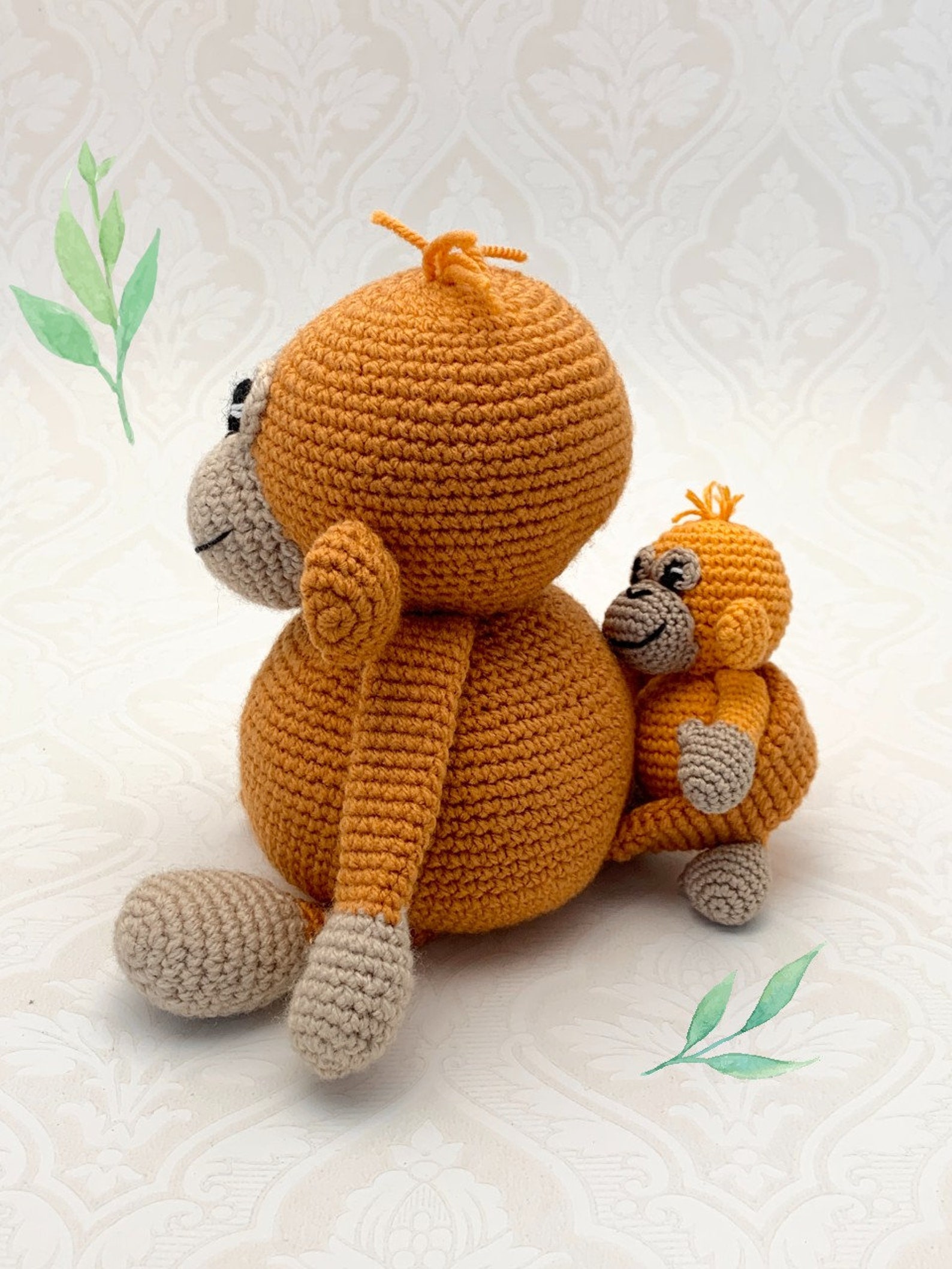Crochet Pattern Orangutans - Etsy