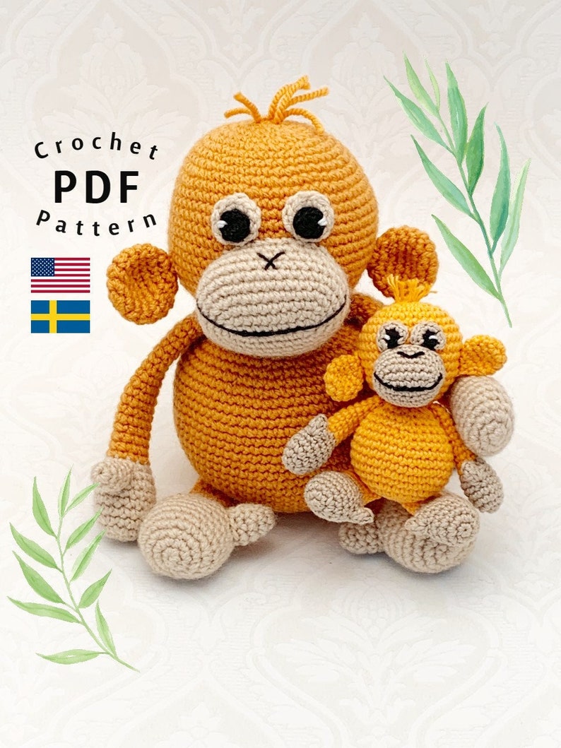 Crochet Pattern Orangutans - Etsy