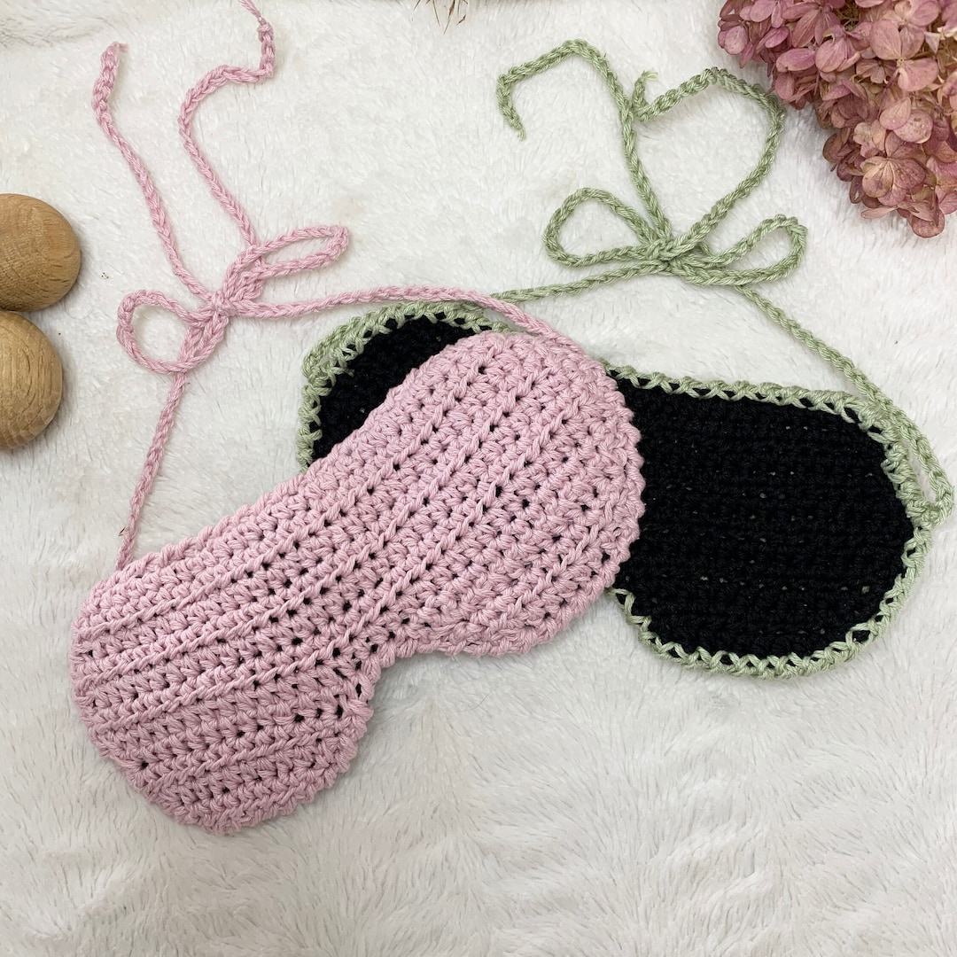 Crochet Pattern Eye Mask, Sleeping Mask, English US Terms & Swedish - Etsy
