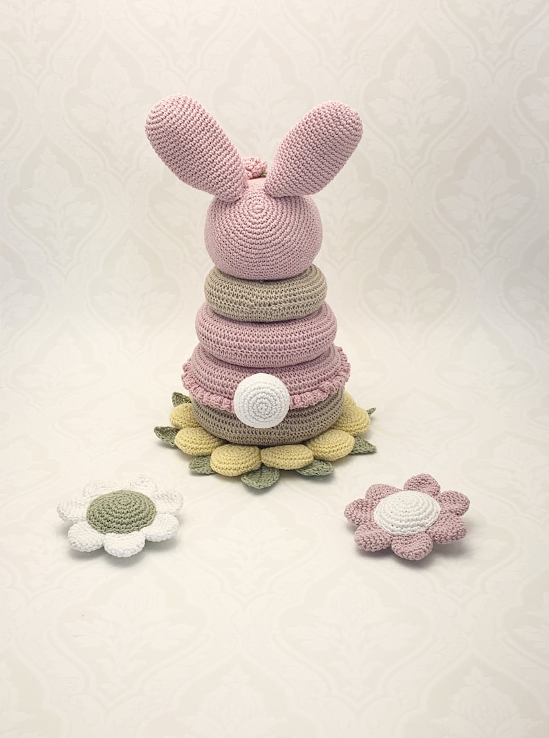 Crochet Pattern Bunny Stacking Toy English US Terms & - Etsy UK