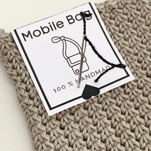 Printable Tags for Mobile Bag & Small Tags "crocheted by Me" - Etsy