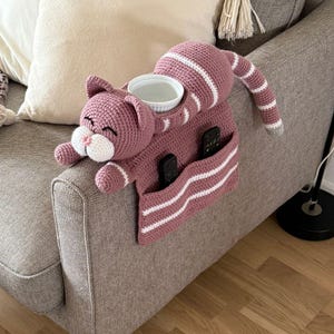 Crochet Cat Sofa Arm Organizer Pattern - Etsy