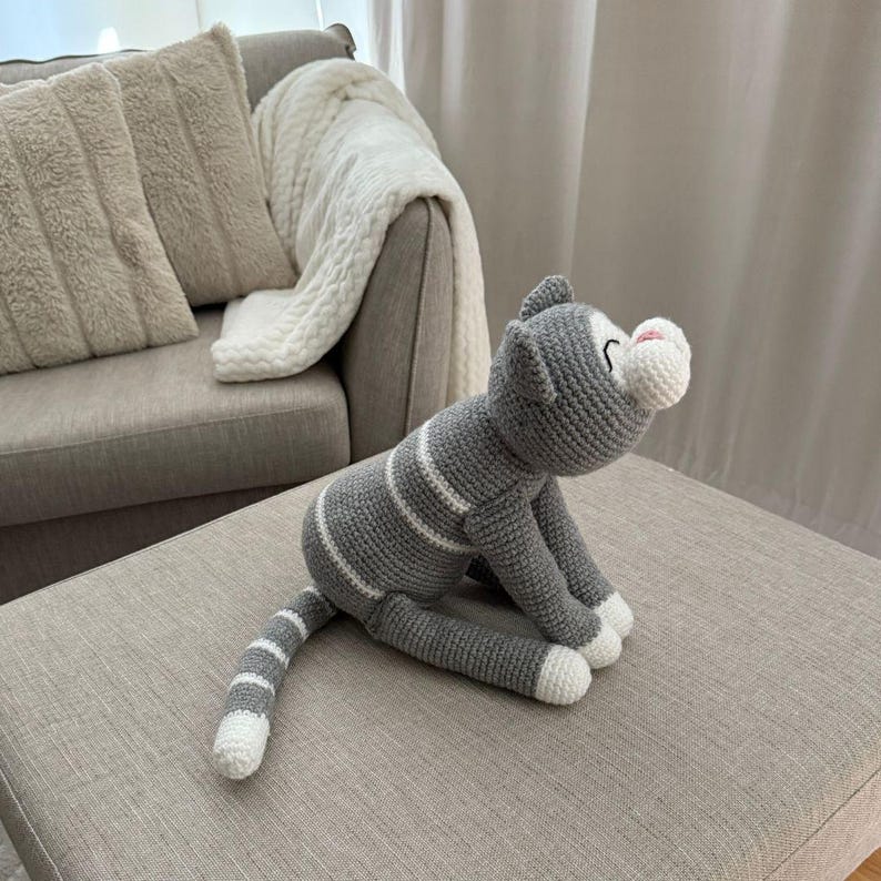 Couch Potato Cat Crochet Pattern, Amigurumi Plushie PDF - Etsy