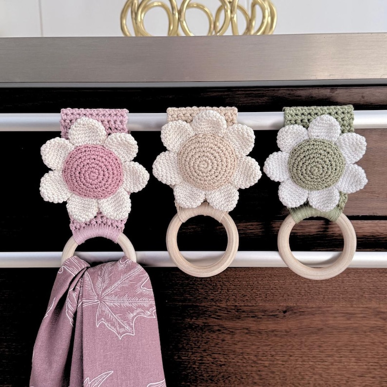 Towel Holder Crochet Pattern, (PDF) - Etsy
