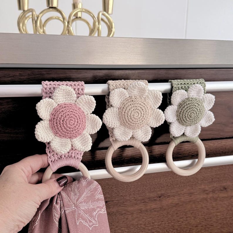Towel Holder Crochet Pattern, (PDF) - Etsy