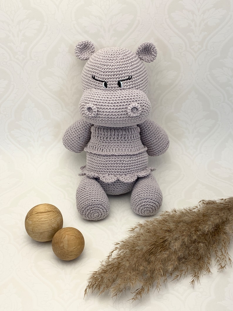 Crochet Pattern Giftset Hippo Comforter Blanket Pacifier - Etsy