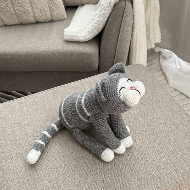 Couch Potato Cat Crochet Pattern, Amigurumi Plushie PDF - Etsy