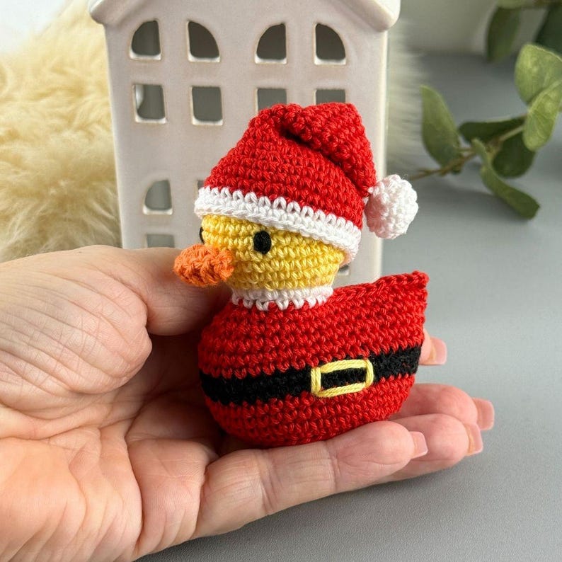 Santa Ducky Crochet Pattern, Printable Holder (digital Download) - Etsy