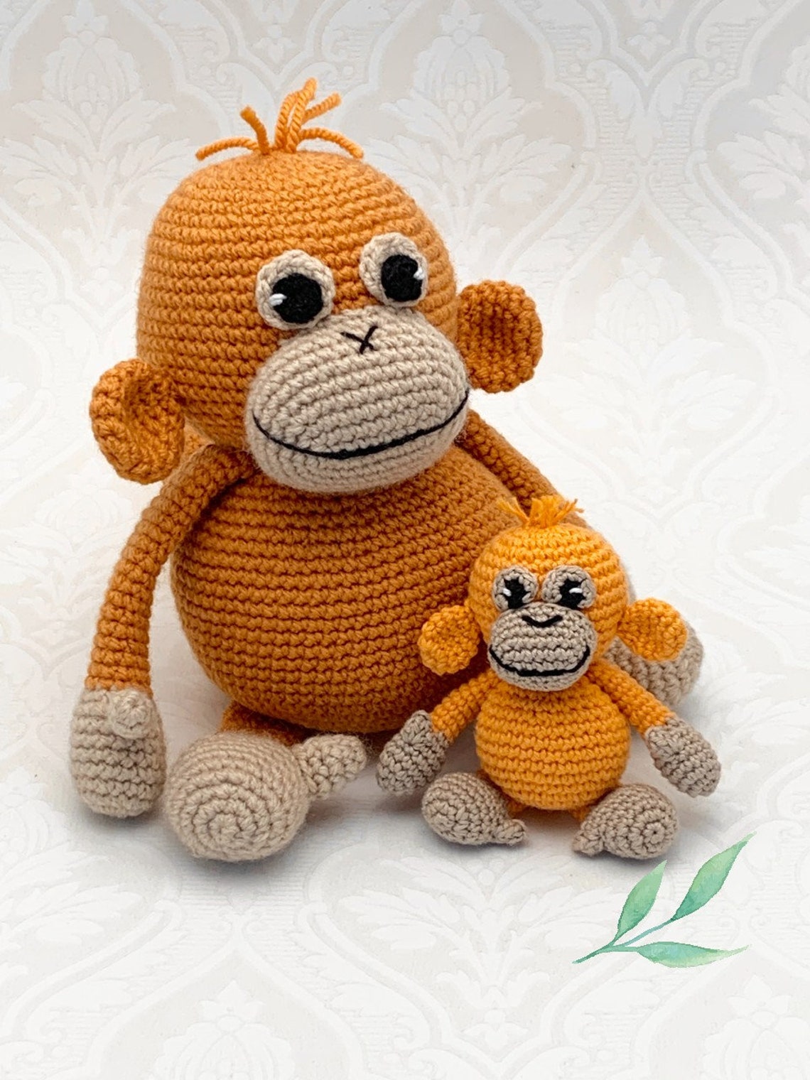 Crochet Pattern Orangutans - Etsy