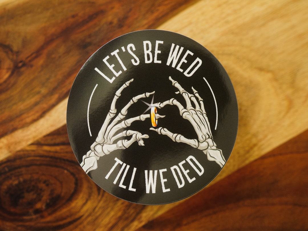 WED 'TIL DED Stickers for Wedding Favors Props Labels & - Etsy