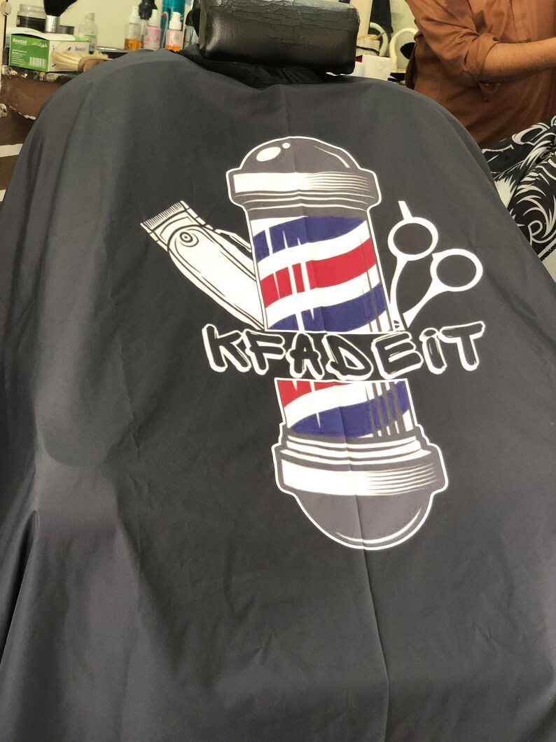 Custom Barber Cape With Your Logo-stylist Hairdressing Apron - Etsy