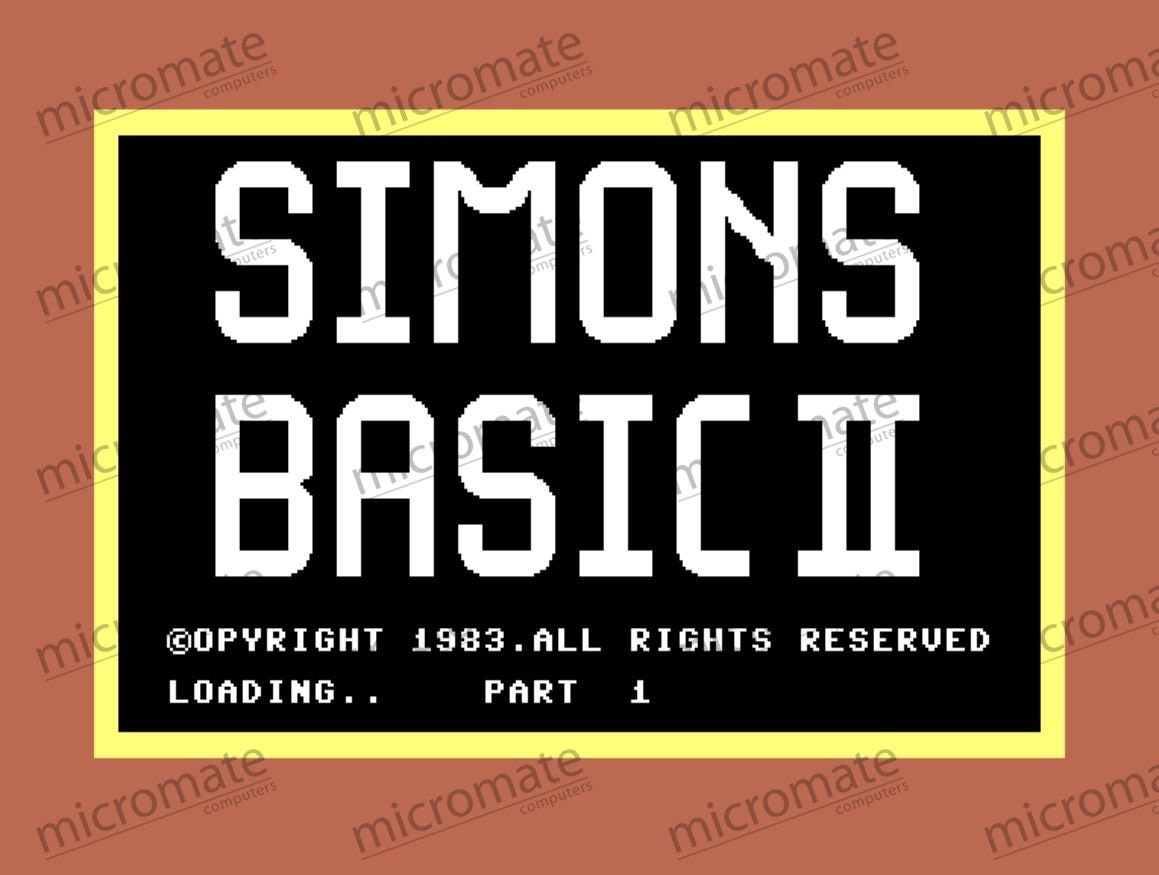 Commodore 64 Simons' Basic Extension (simons' Basic 2.0) 5.25 Floppy ...