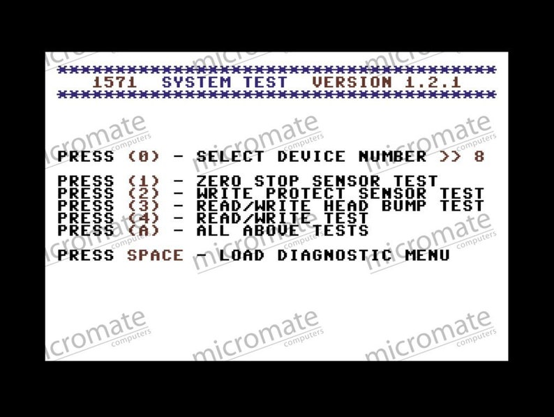 Commodore 128, 128D & 1571 Diagnostic 5.25 Floppy Disk - Etsy