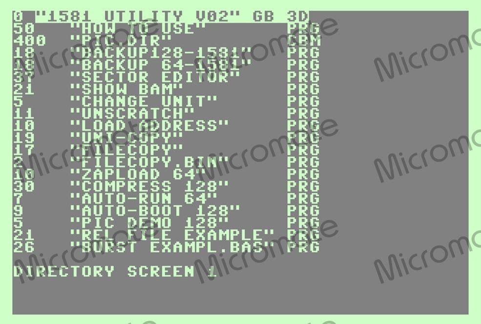 Commodore 64/128 1581 Disk Drive Test Utilities & Demo 3.5 Floppy Disk ...