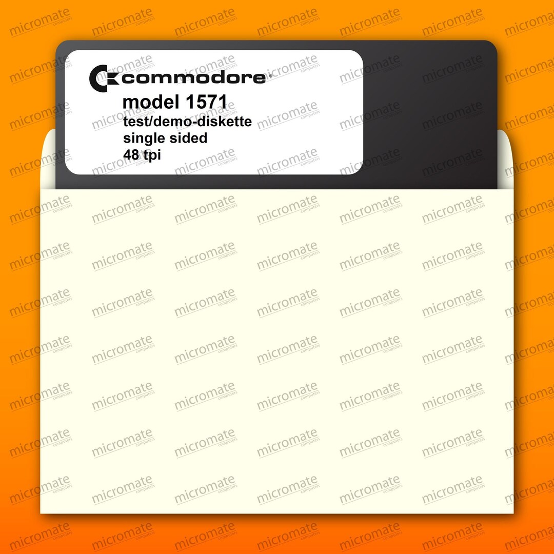 Commodore 64/128 1571 Disk Drive Test Utilities & Demo 5.25 Floppy Disk ...