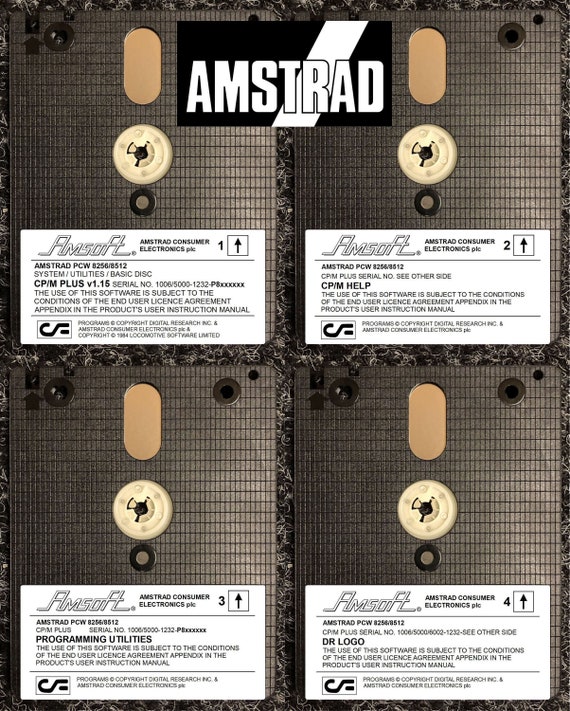 Amstrad PCW 8256/8512 CP/M CPM V1.5 CF2 3 System Floppy | Etsy UK