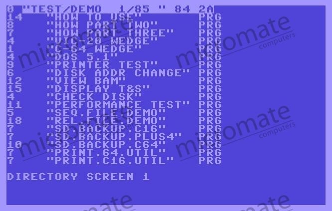 Commodore Plus 4 +4 C16 1551 Disk Drive Test Utilities & Demo 5.25 ...