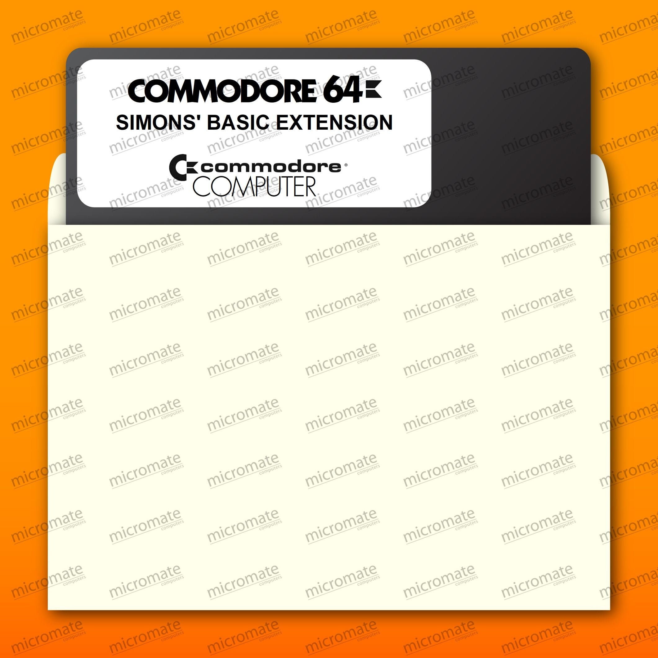 Commodore 64 Simons' Basic Extension (simons' Basic 2.0) 5.25 Floppy ...