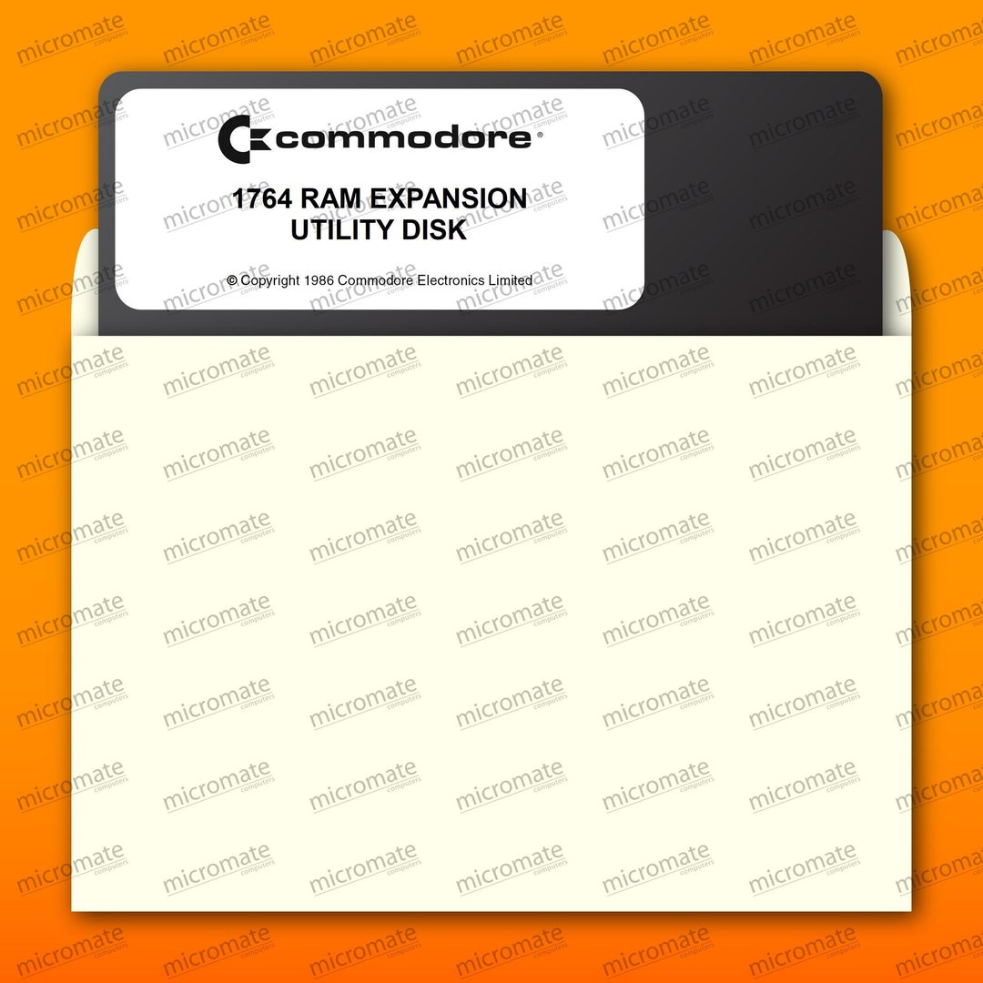 Commodore 1764 256k RAM Expansion Unit C64 5.25 Utilities Floppy Disk ...