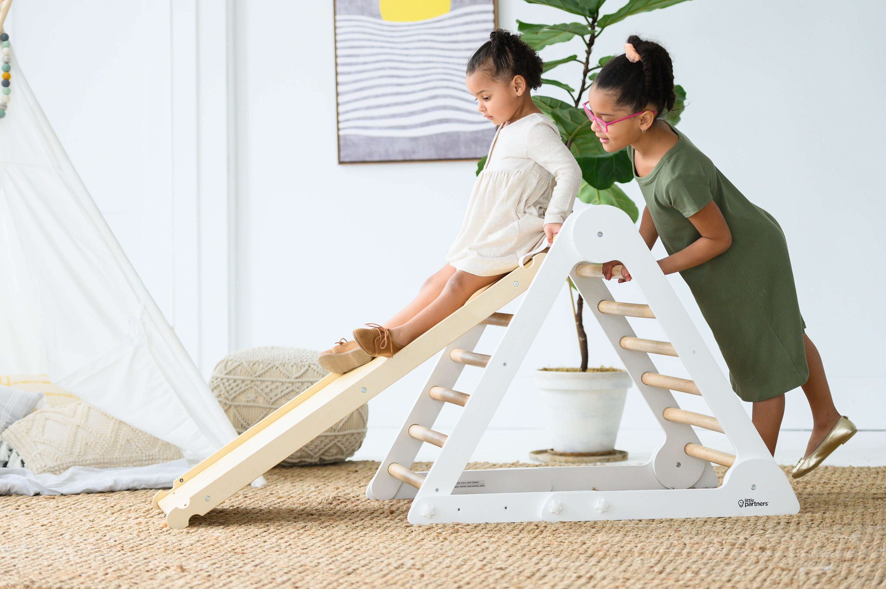 2-sided Climbing Ramp Slide Natural - Etsy