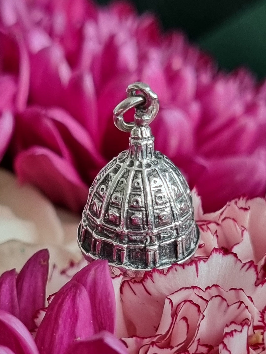 Vintage St Peters Basilica Dome Vatican City Pendant Charm Solid 800 ...