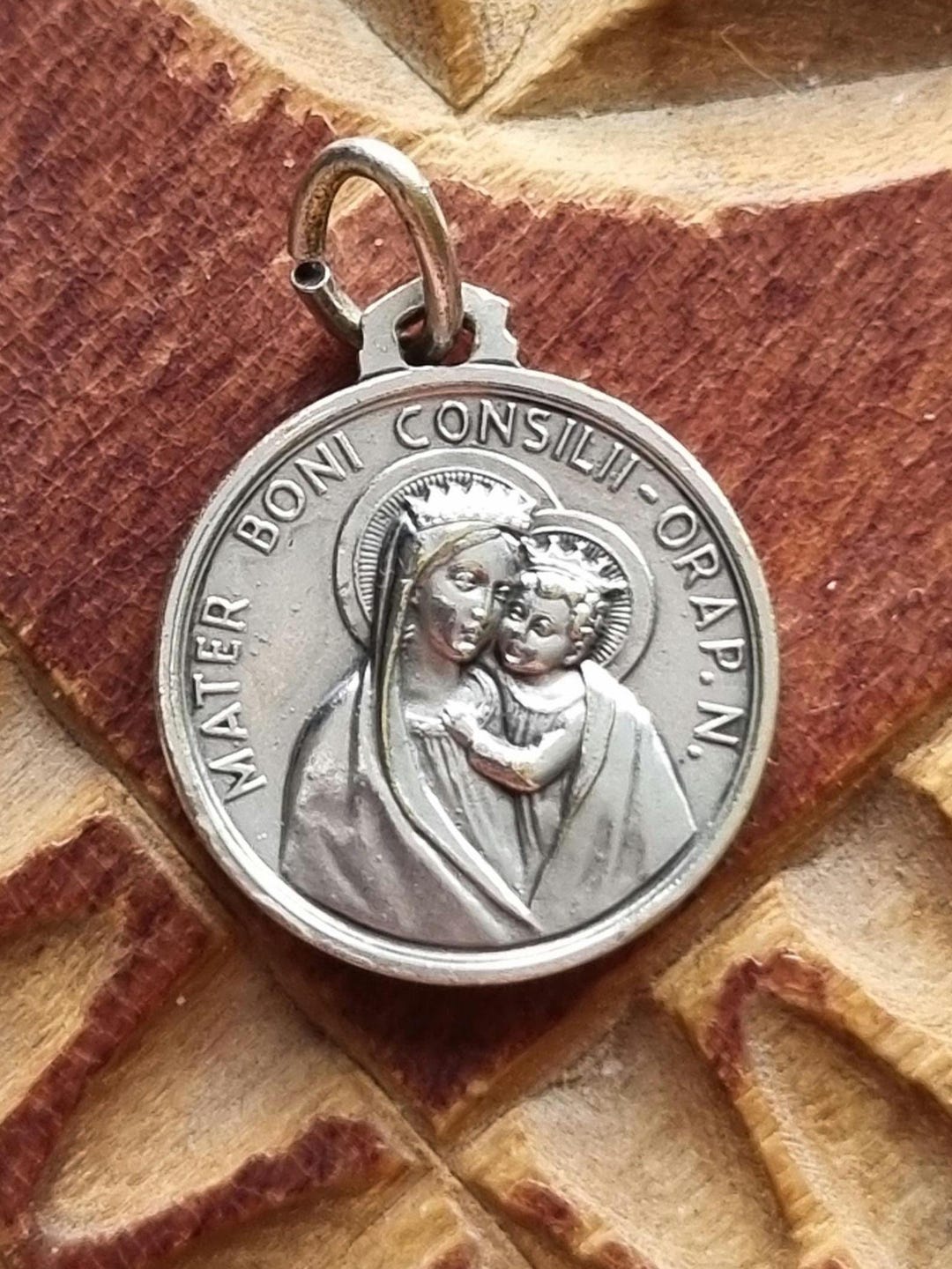 Vintage Pope Pius XII Double Sided Religious Medal Pendant Charm - Etsy