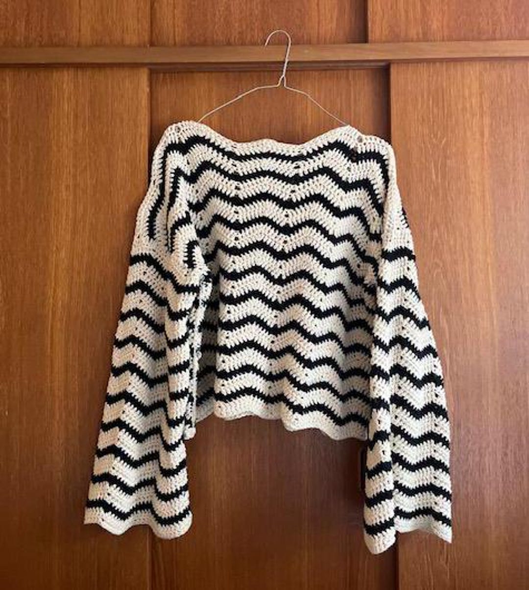 Crocheted Zigzag Sweater Pattern - Etsy