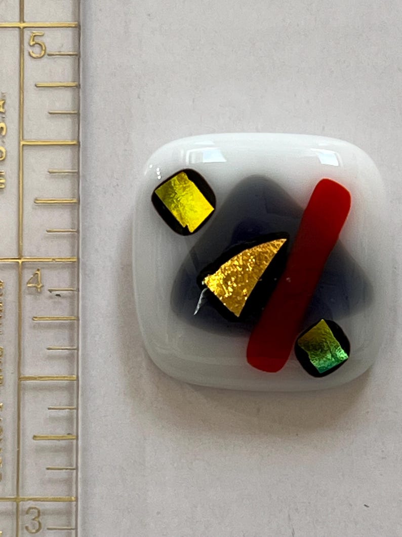 Glass Buttons - Artisan Made, Each Unique. All About 1-1/8". Perfect ...