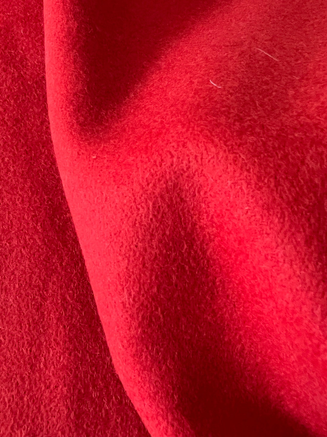 EXTREMELY SOFT Tomato Red Wool Fabric 2 Yards 60 Wide - Etsy
