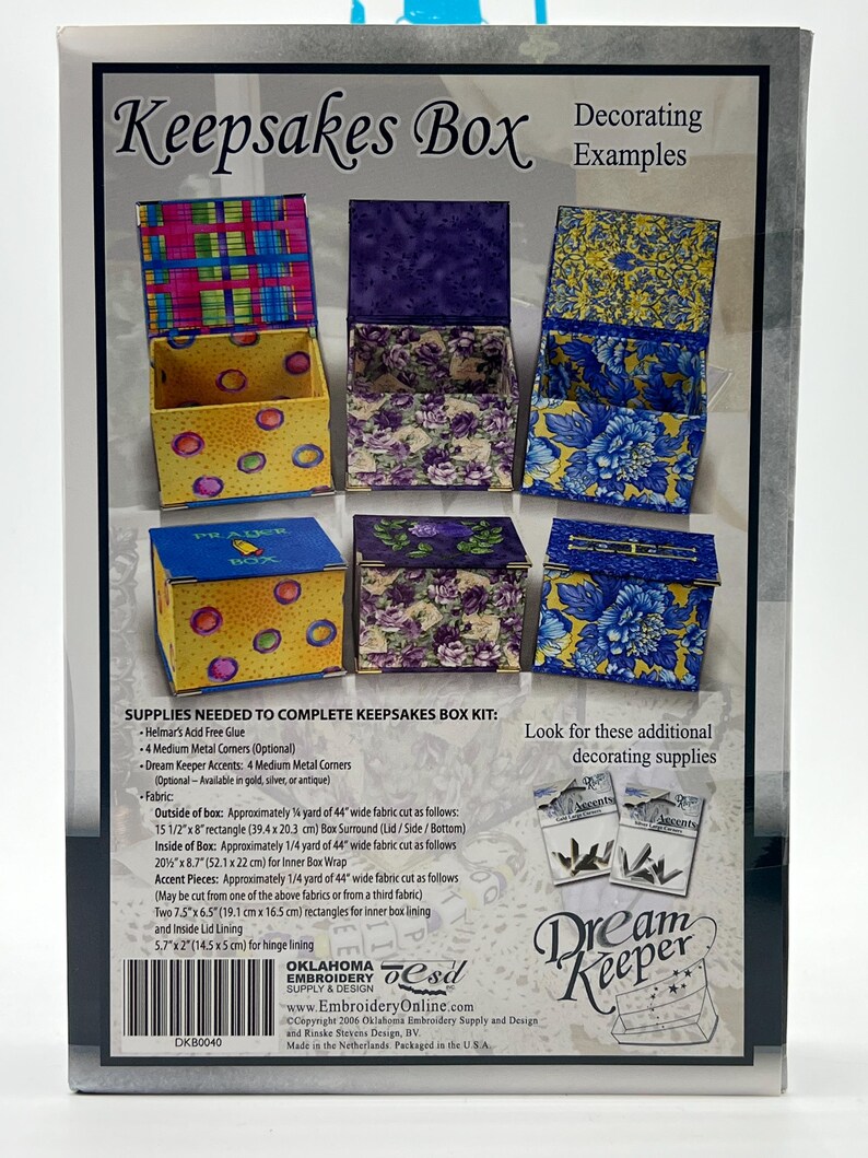 Dream Keeper Keepsake Box Kit - Die-cut Cardboard Kit With Step-by-step ...